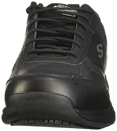Skechers Men's Dighton Athletic Work Food Service Shoe, Black, 9 Wide