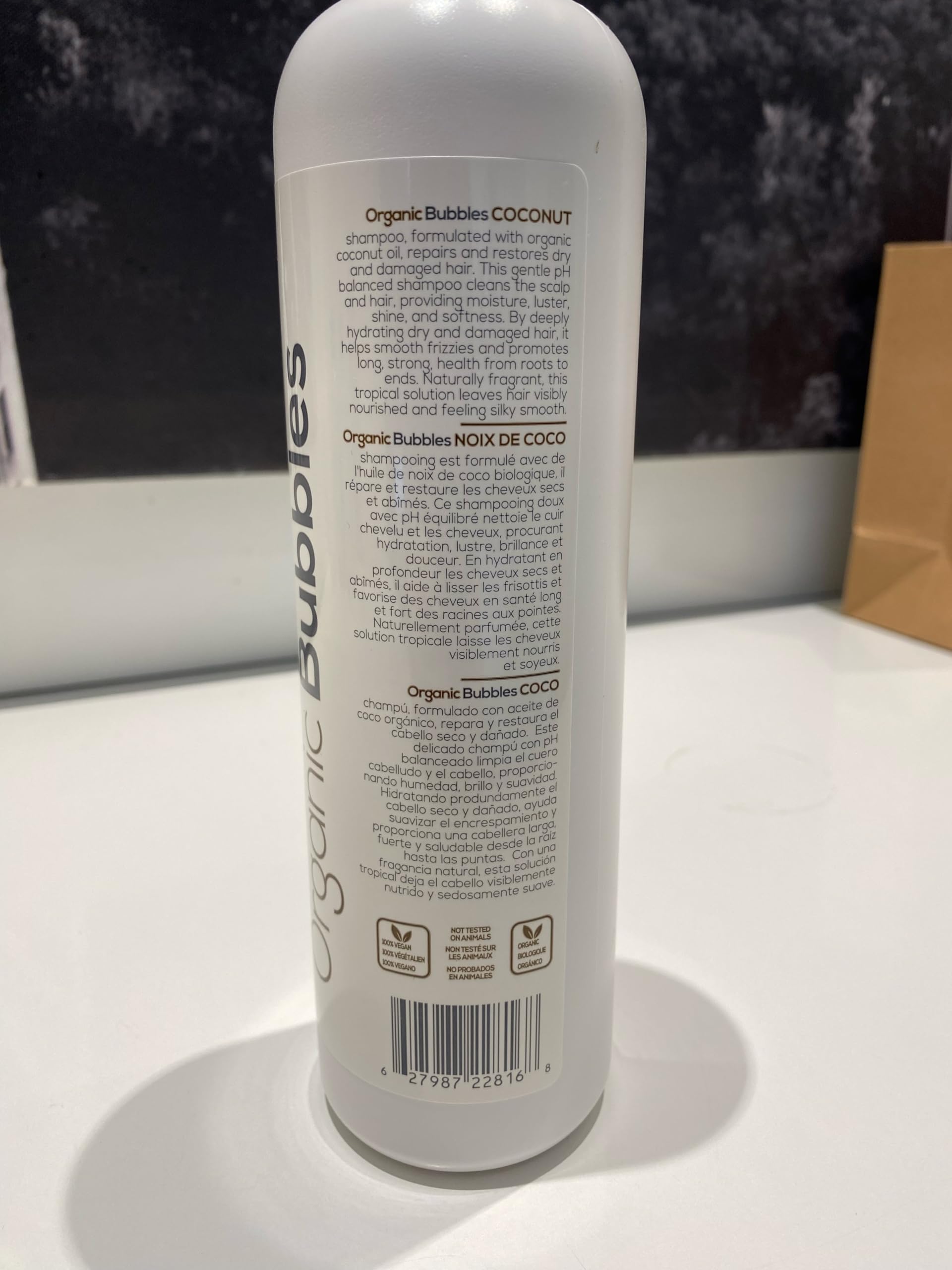 Organic Bubbles Coconut β Vegan and Made in Canada (Shampoo)