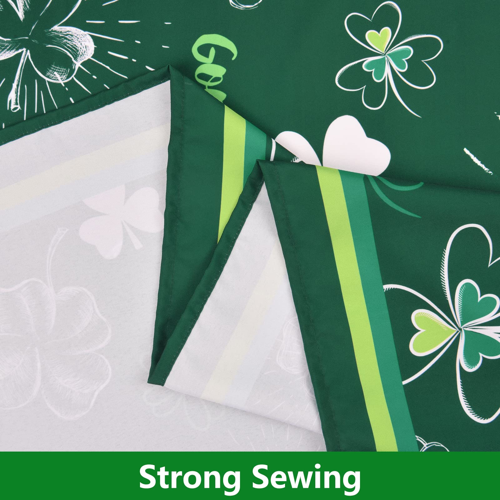 Fascidorm St Patrick's Day Tablecloth, Rectangular Waterproof Wrinkle Resistant St.Patrick's Day Shamrock Decorations Table Cloth, St Patrick's Day Holiday Kitchen Dinner Party Decoration, 60" x 84"