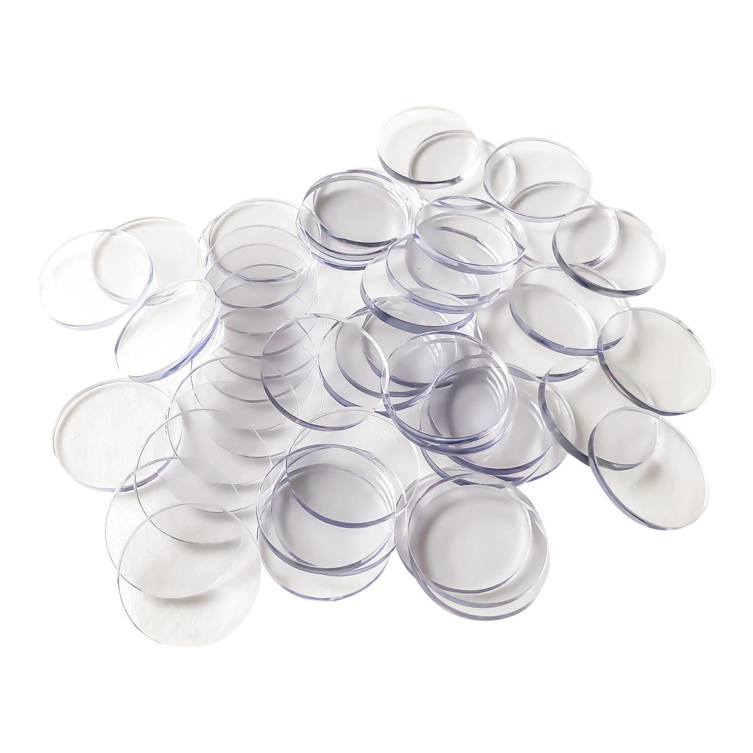 Yuanhe Clear Acrylic Poker Chip Spacers (50pcs per lot) ¡