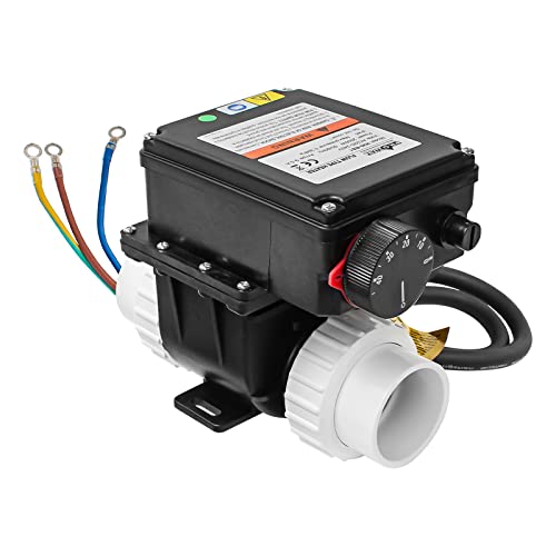 Etotel Hot tub Heater H20-RS1, Fit for Some Hot Tubs,Bathtub,AboveGround Underground Small Pool & Electric Pool, Spa Hot Tub Heater 220V 2KW with Adjustable Temperature Thermostat black