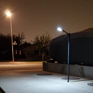 Light Pole Mount, 20" Solar Lighting Mounting Bracket Extension Pole Kitfor Solar Street Light, Lights Fixture Antenna Adaptor Outdoor Arm for Street Light, Wall Mounted Tire, Barn Lamp, Post Tree