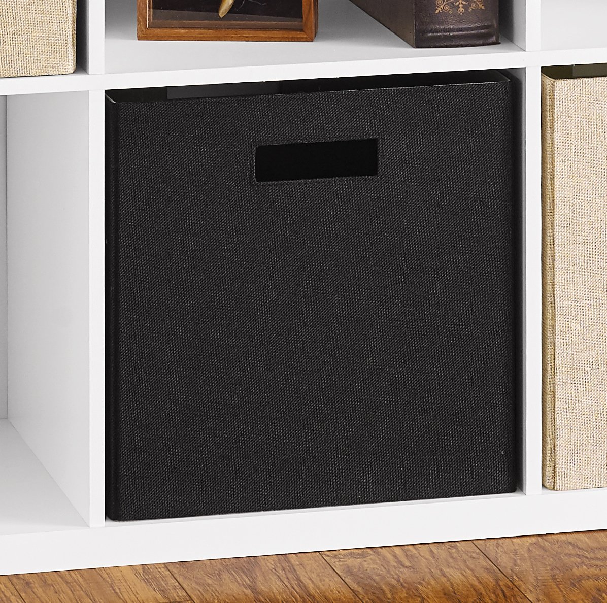 ClosetMaid Decorative Fabric Storage Bin, Black