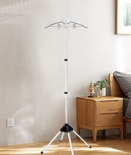 Luumerser Foldable Garment & Clothes Drying Rack,Adjustable Height,Elescopic Rod Adjustable(Steamer Support Rack Overall hHeight 63 Inches / 160cm) (Grey), Gray
