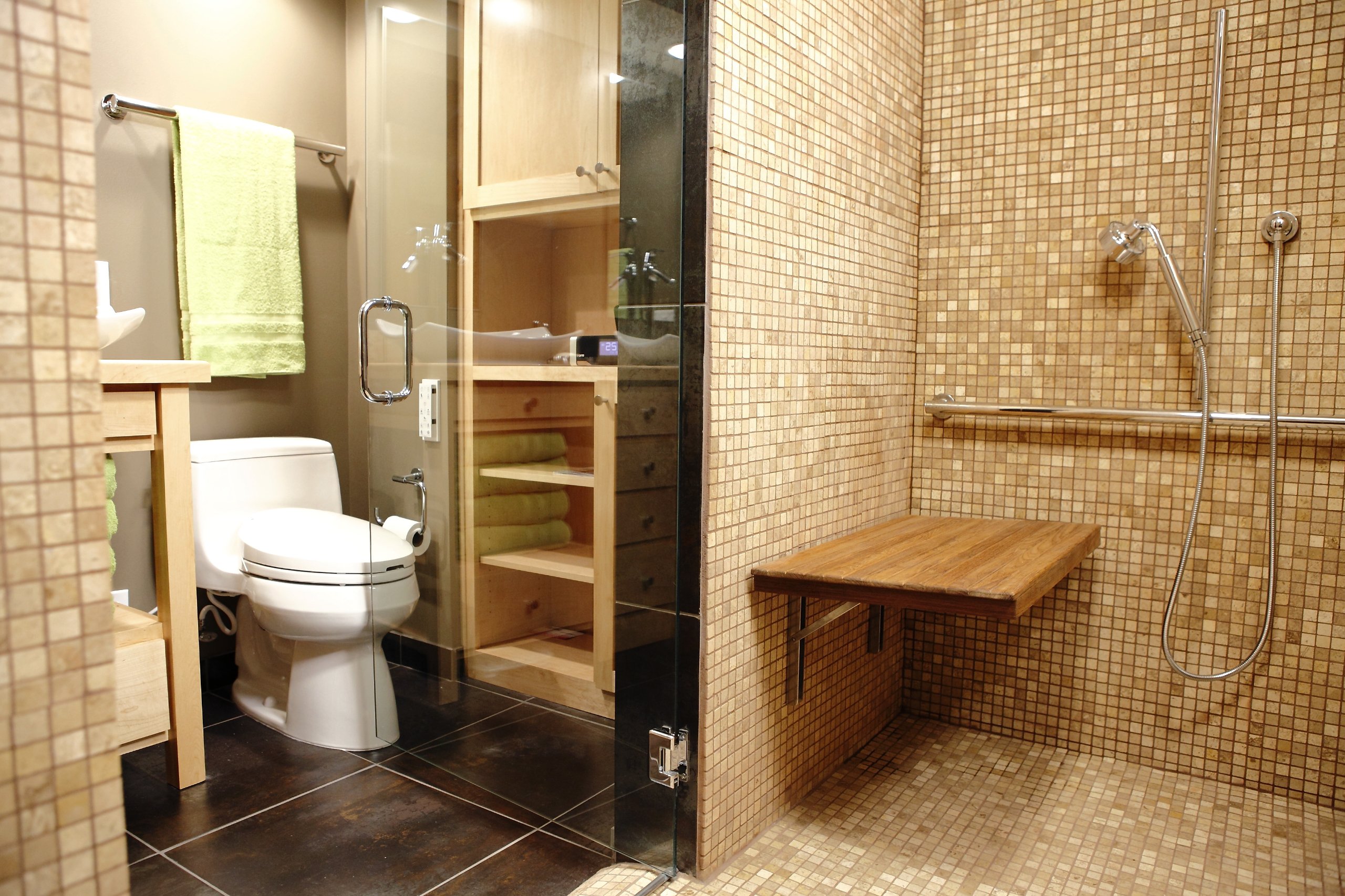 Plantation Teak Wall Mount Fold Down Shower Bench/Seat (30" x 12.5")
