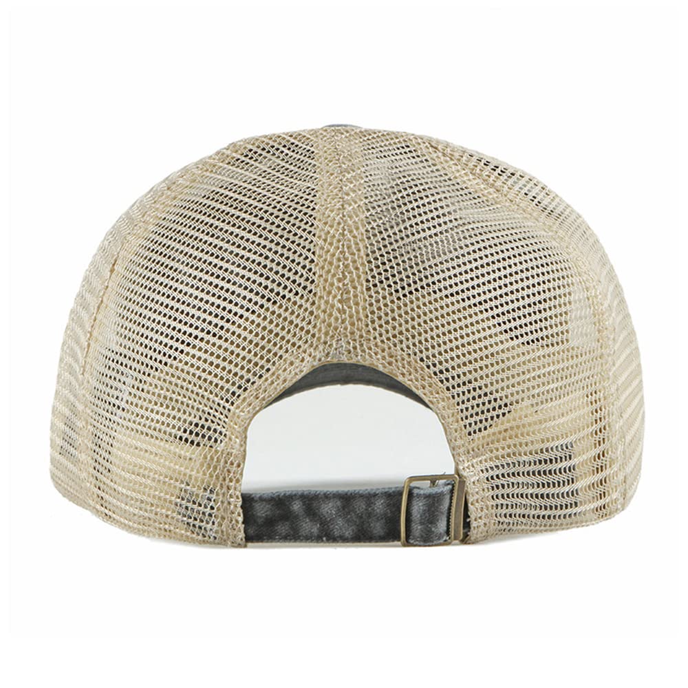 Croogo Men Women Summer Mesh Baseball Cap Quick Dry Cooling Sun Protection Golf Cap Running Adjustable Snapback Hat,Gray-ZM02
