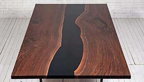 Epoxy Table Live Edge Wooden Table Epoxy Resin River Table Natural Wood Dining Table Natural Epoxy Table Resin Table, Piece Of Conversation