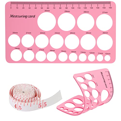 Nipple Ruler, Geepen Silicone Nipple Measurement Tool for Flanges Soft Flange Size Measure for Nipples Breast Flange Measuring Tool New Mothers Must Haves Pink Square