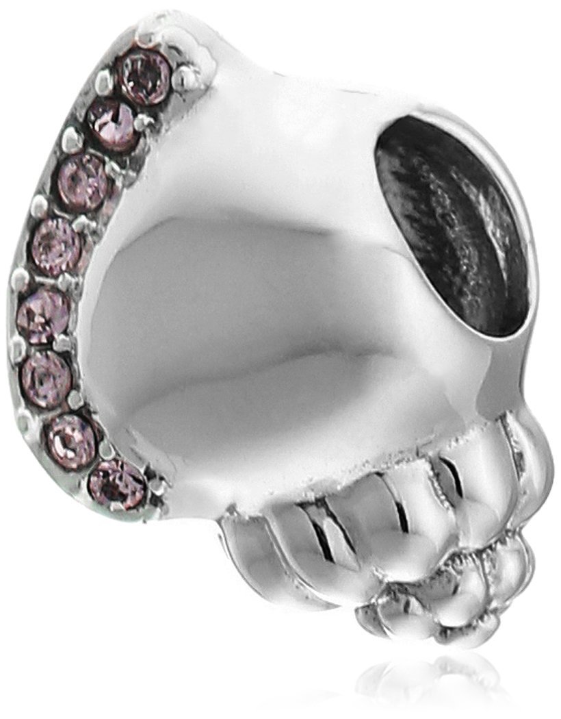 Chamilia Sterling Silver and Swarovski Crystal Ocean Sounds Bead Charm
