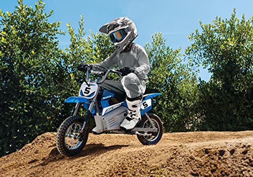 Razor Crazy Cart Shift 12V Electric Drifting Go Kart for Kids - High/Low Speed Switch and Simplified Drifting System & MX350 Dirt Rocket Electric Motocross Off-Road Bike for Age 13+