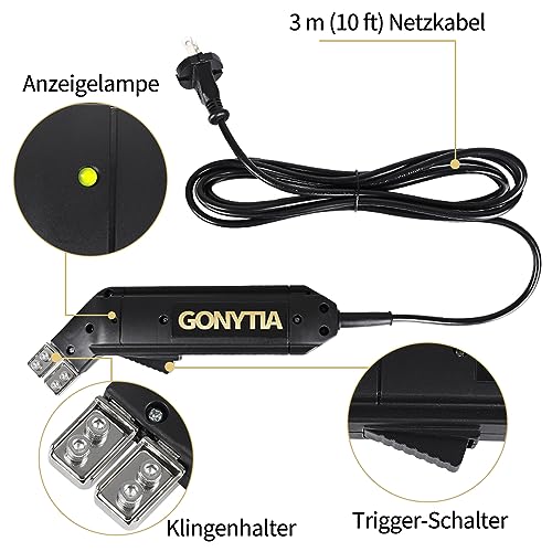 Gonytia Hot Knife Foam Cutter Rope Cutter Fabric Cutter Pro Electric Hot Knife Heat Sealer Cutting Tool kit