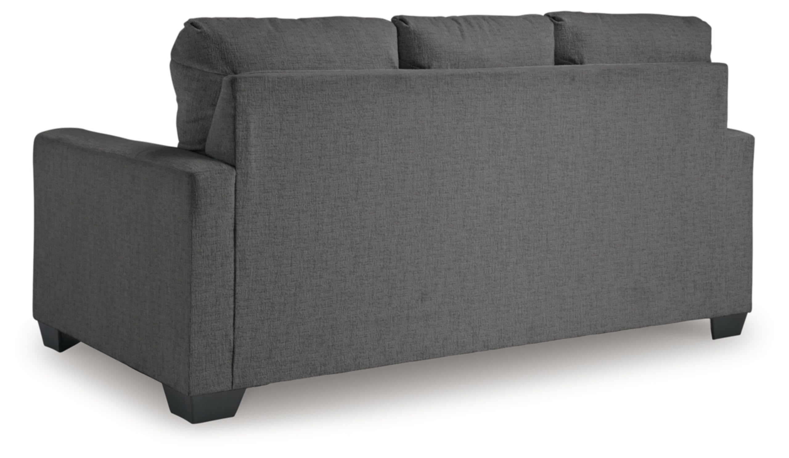 Signature Design by Ashley Rannis Casual 2-in-1 Sofa Sleeper with Folding Gel Memory Foam Mattress, Full, Gray