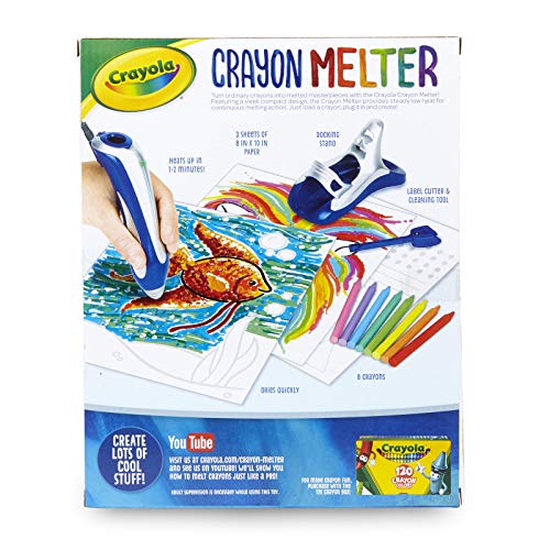 Crayola Crayon Melter, Melting Art, Gift for Kids, Ages 8, 9, 10, 11
