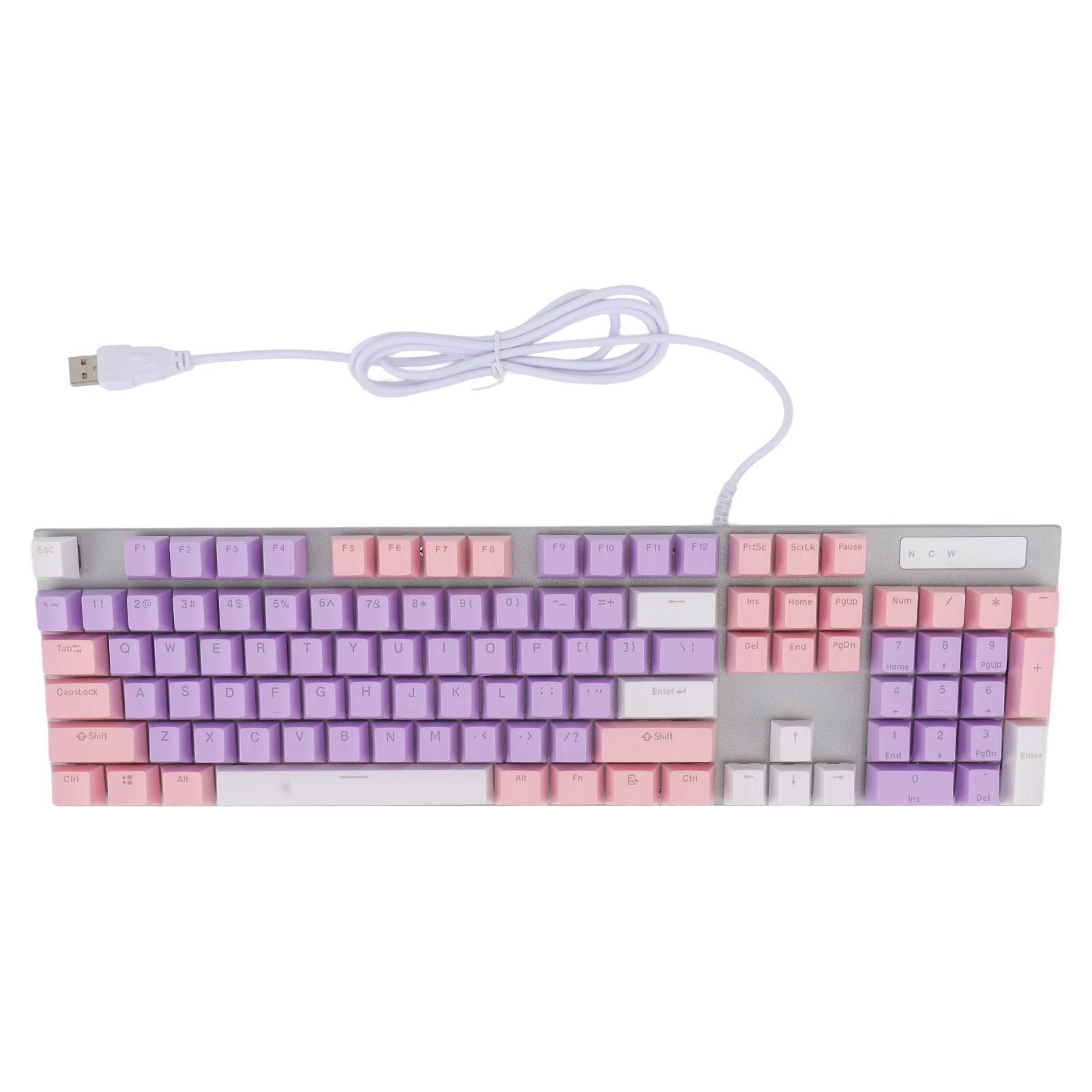 Gaming Keyboard, 104 Keys Ergonomic RGB Backlit Keyboard,Wired Keyboard with Wide Compatibility,Durable and Potable Mechanical Keyboard, Gaming PC Keyboard for Windows for OS (