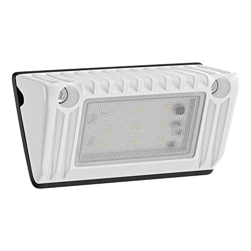 Leisure LED RV Exterior Porch Utility Light - 12v 720 Lumen 5" Lighting Fixture. Replacement Lighting for RVs, Trailers, Campers, 5th Wheels (White)