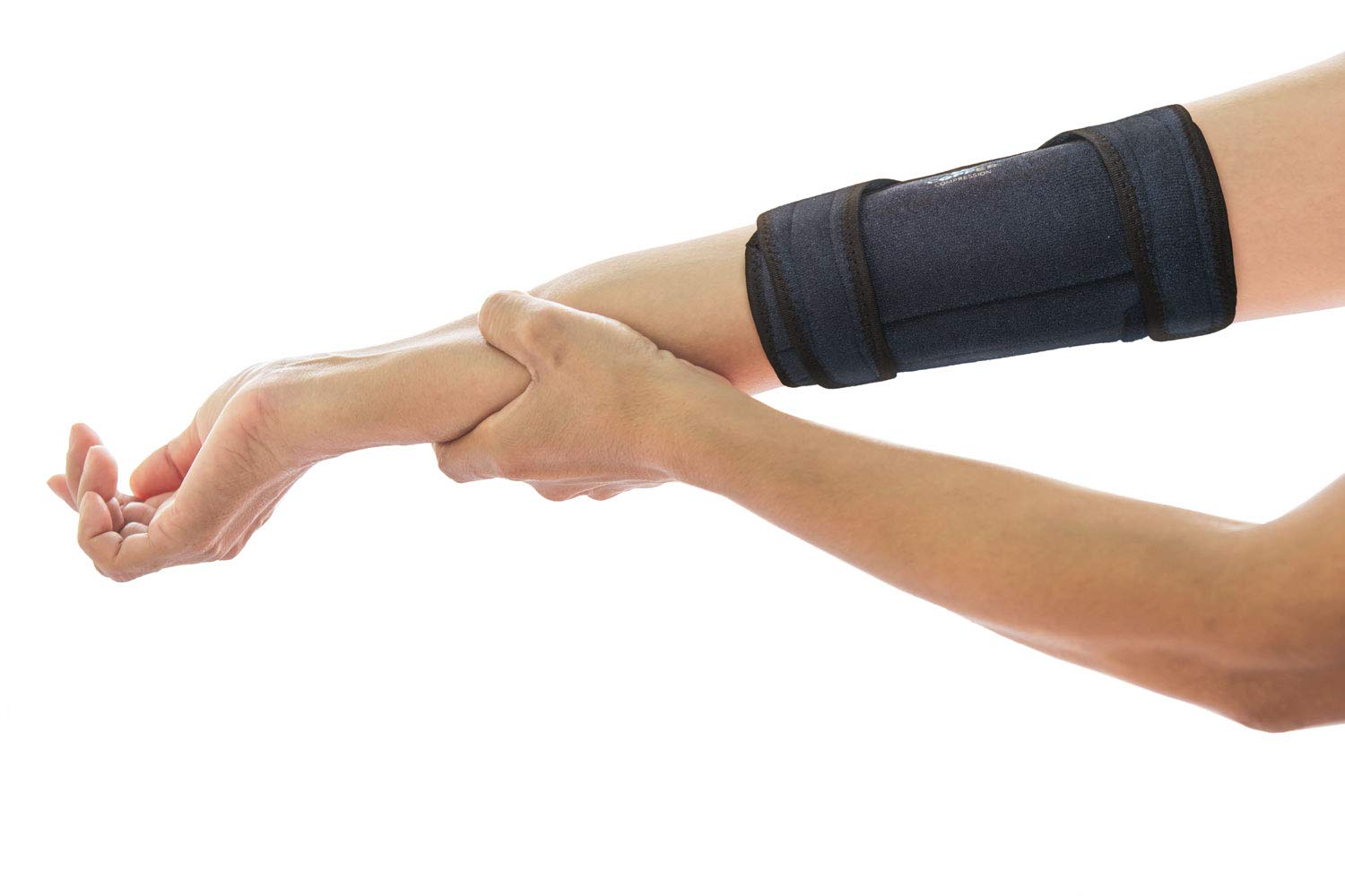 Copper Compression Elbow Immobilizer Orthopedic Brace for Men and Women. Cubital Tunnel Syndrome, Ulnar Nerve, Tendonitis, Golfers - Tennis Elbow. Adjustable Arm Splint Stabilizer + Protector