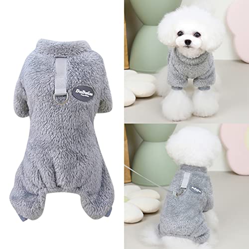 HonpraD Solid Color Autumn and Winter New Pet Clothing Cute Supplies Pet Clothes for Large Dogs Female