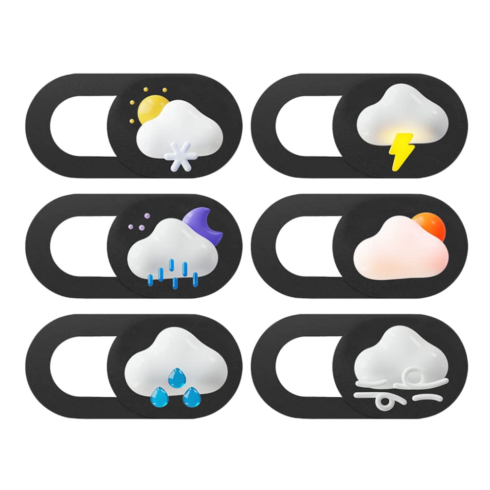 SOLUSTRE 6pcs Camera Cover Webcam Privacy Slider Laptop Camera Webcam Cover Slider Laptop Cam Cover Camera Slider Camera for Computer Phone Camera Computer Laptop Lens Slide Rail White Abs