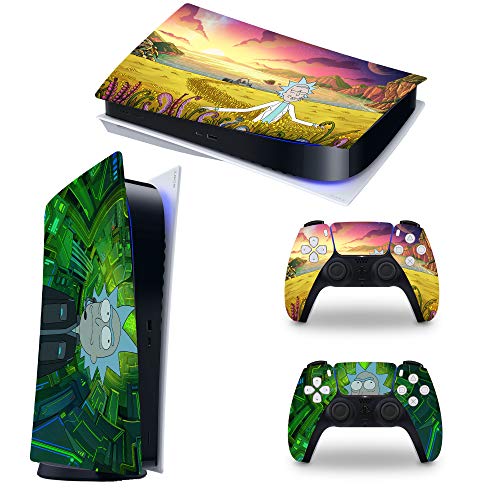 Crazy Scientist - PS5 Standard Edition Skin Console and 2 Controller, Vinyl Decal Sticker Full Cover Protective