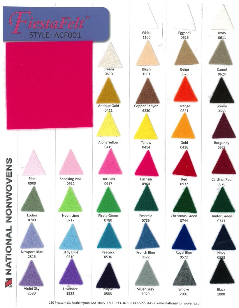 National Nonwovens Newport Blue Earthy Pastel - Premium Acrylic Felt XL Craft Sheet