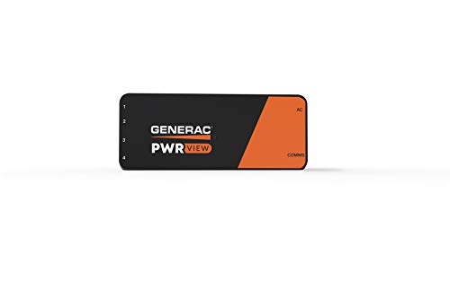Generac W2HEM GNRC PWRview Monitor, Black, Orange