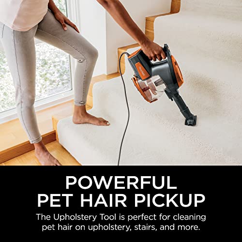 Shark HV301 Rocket Ultra-Light Corded Bagless Vacuum for Carpet and Hard Floor Cleaning with Swivel Steering, Gray/Orange