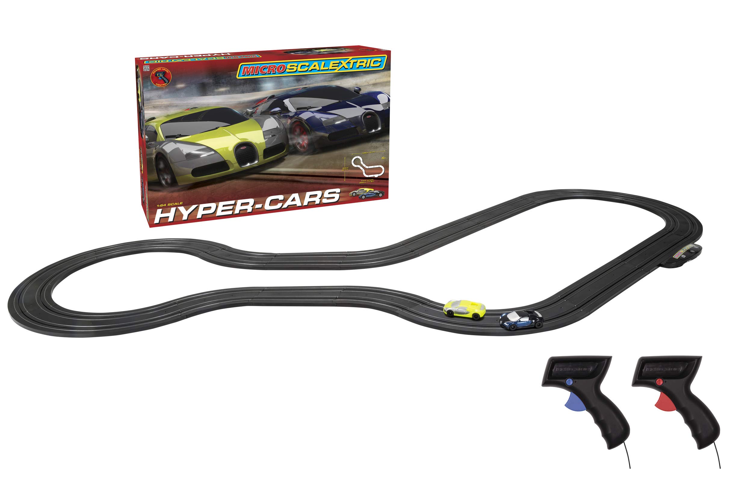 Scalextric Micro Hyper-Cars Race Slot Car Set (1: 64 Scale)