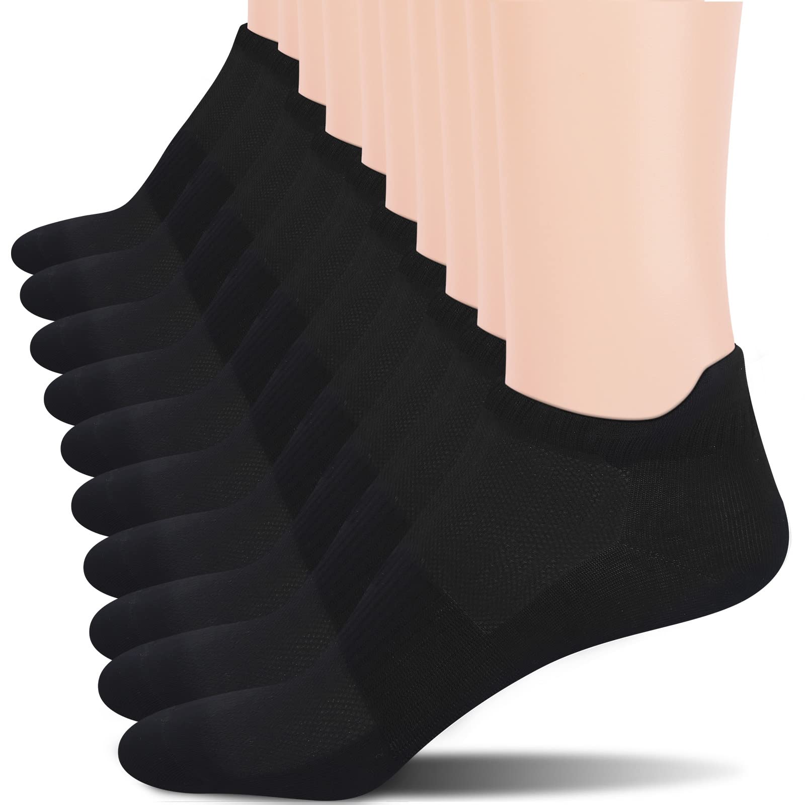 Cozi Foot Ankle Socks for Women: Cotton Soft Fabric Black