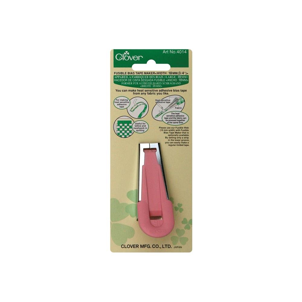 Clover Fusible Bias Tape Maker - Bundle of All 5 Sizes - 1/4" 3/8" 1/2" 3/4" 1" Set