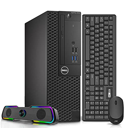Dell OptiPlex 3050 Desktop Computers PC, Intel Core i5-7500 3.4GHz, 16GB Ram New 1TB M.2 NVMe SSD, Intel AX200 Built-in WiFi 6,Bluetooth 5.2, Refurbished Desktop, HDMI, Windows 10 Pro (Renewed)