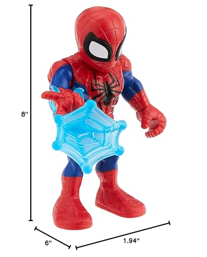 Playskool Heroes Marvel Super Hero Adventures Collectible 5-Inch Spider-Man Action Figure with Web Accessory, Toys for Kids Ages 3 and Up