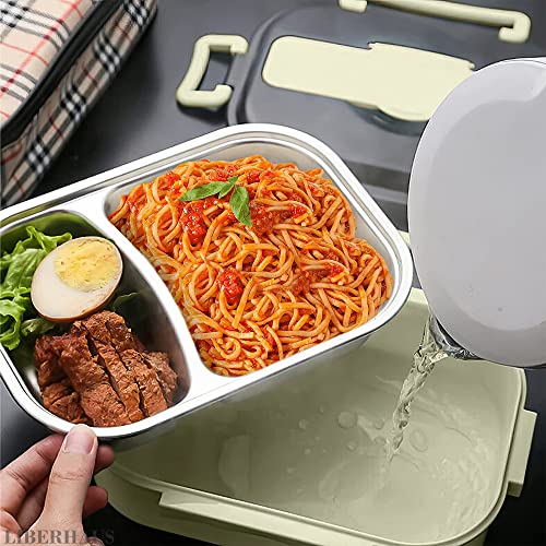 Stainless Steel Lunch Containers for Adults - Simple Modern Bento Lunch Box for Adults With Compartments Hot and Cold Lunch Boxes for Adults - Food Storage Containers Lunch Box Accessories for Adults