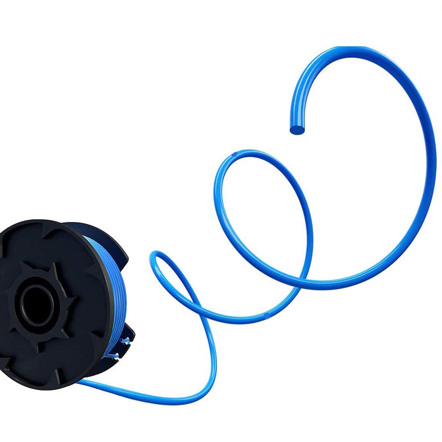 ConPus AC14RL3A String Trimmer Replacement Spool Line with 522994001 Cap for Ryobi One+ 24V, 18V, and 40V Cordless Trimmers, 0.065" Autofeed Replacement Spool (6 Spools + 1 Caps)