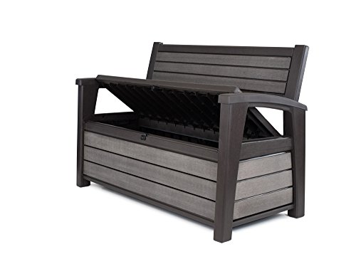 Keter Hudson Bench Outdoor Chest Bench - 227 Litre