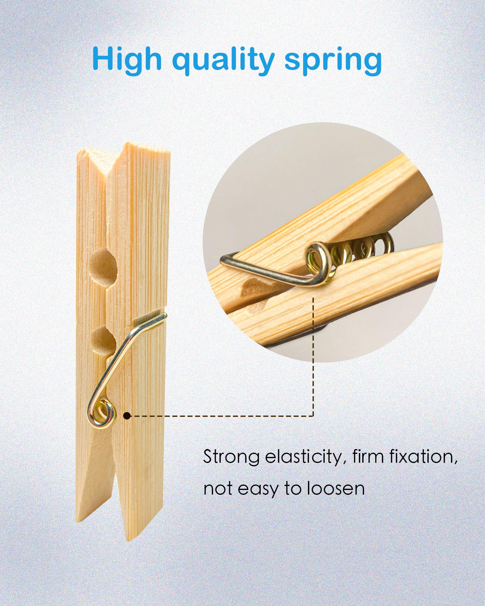 CUNCUI 20pcs Clothes pins, Wooden Clothespins, Suitable for DIY, Photo Clip, Clothespin, Grape Clip, Greenhouse Clip, Restaurant Menu.