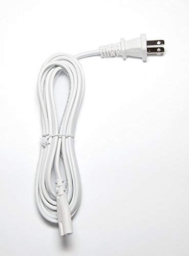 Omnihil 8 Feet AC Power Cord Compatible with Bose Wave Radio AWR1G1 AWR1-1W AWR11W Lifestyle SA2 (White)