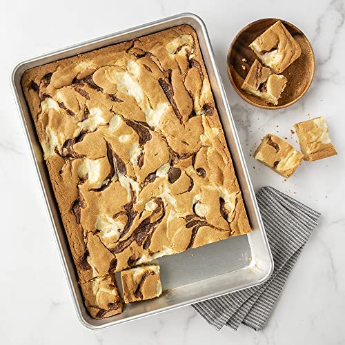 Nordic Ware Natural High Sided Sheet Cake Pan, Silver
