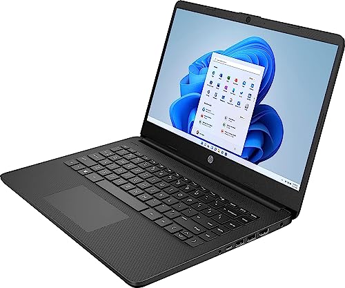 HP 14" Latest Stream Laptop Ultral Light for Students and Business, Intel Celeron Processor, 16GB RAM, 64GB eMMC, 1 Year Office 365, Fast Charge, HDMI, WiFi, USB-A&C, Win 11 GM Accessory, Jet Black