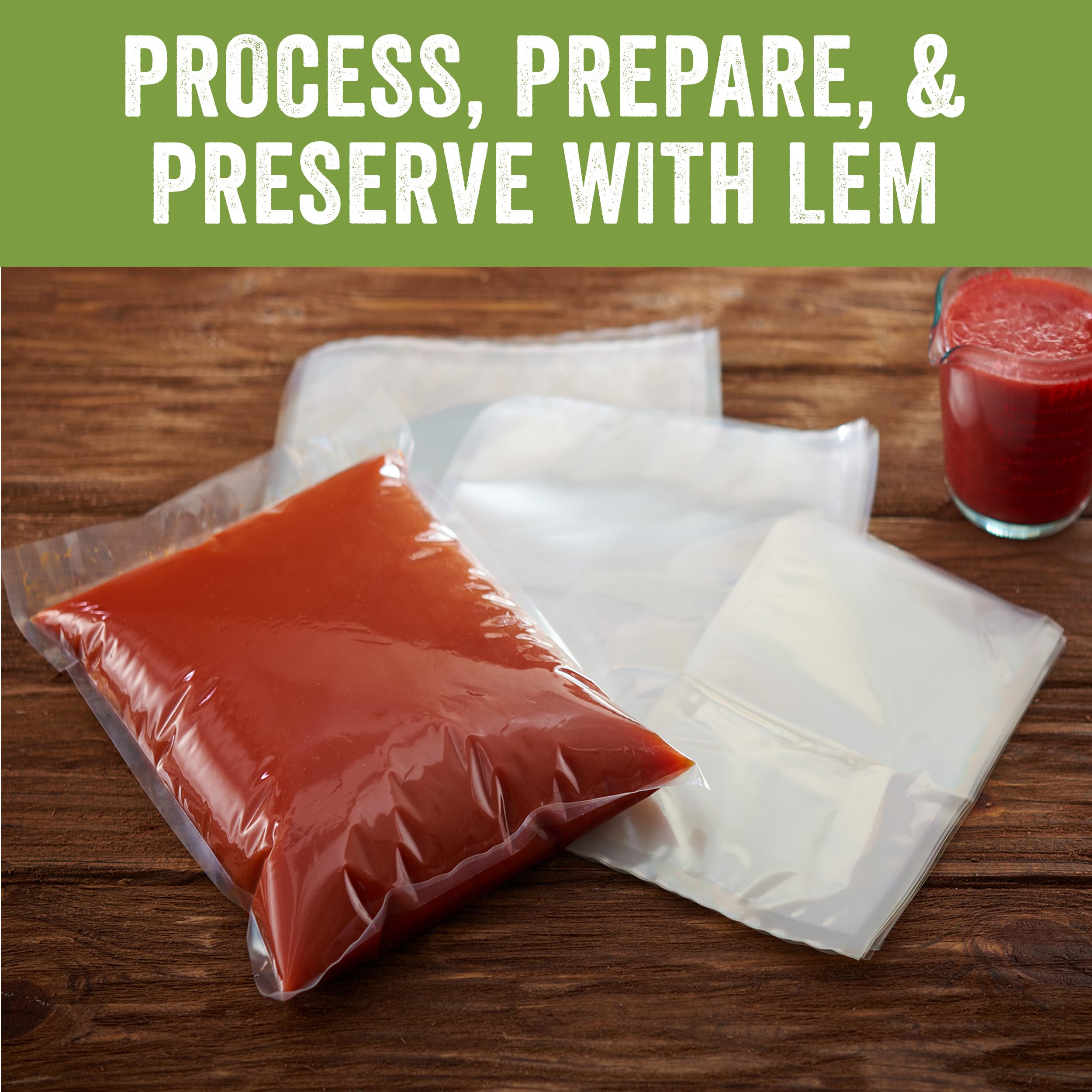 LEM Products MaxVac Pro Chamber Vacuum Sealer Bags, 8 x 10 Inches, Compatible with Chamber Vacuum Sealers Only, 250 Count