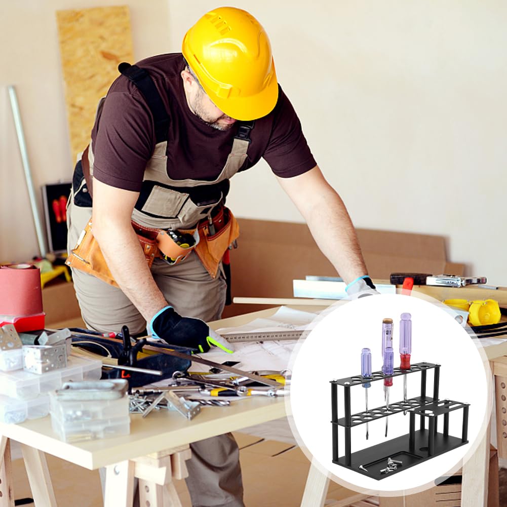 KELEAPEKER RC Screwdriver Storage Rack, Heavy Duty RC Tool Stand, Removable, 3 Layers, with Tool Organizer