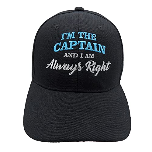 Captain and First Mate Always Right Matching Acrylic Hats - Black