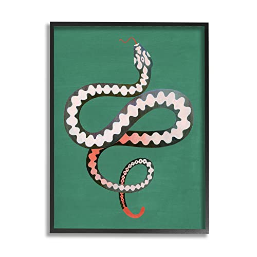 Stupell Industries Flexible Viper Symbol Snake Reptile Vivid Portrait, Design by Grace Popp
