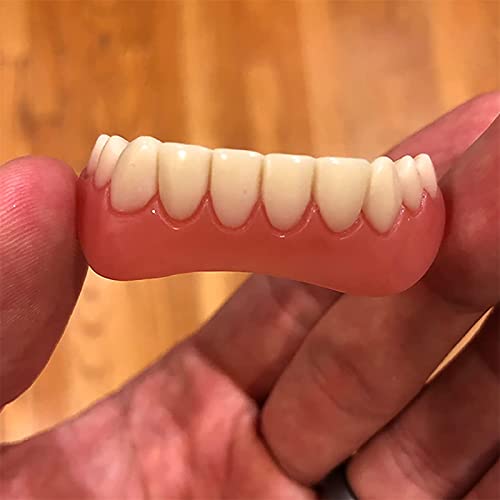 Snap On Teeth You Can Eat With,False Teeth Sets You Can Eat With,Adjustable Snap-On Dentures, Dental Veneers For Temporary Teeth Restoration, Protect Your Teeth And Regain Confident Smile