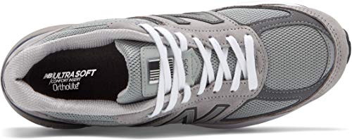 New Balance Men's Made in US 990 V5 Sneaker, Grey/Castlerock, 11