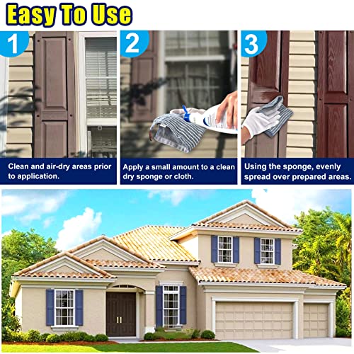 RENOVADOLT Outdoor Color Restorer 16.5oz Plastic Vinyl Shutter Restorer Faded Sun-Damaged and Oxidized Possessions and Protects from Future Wear