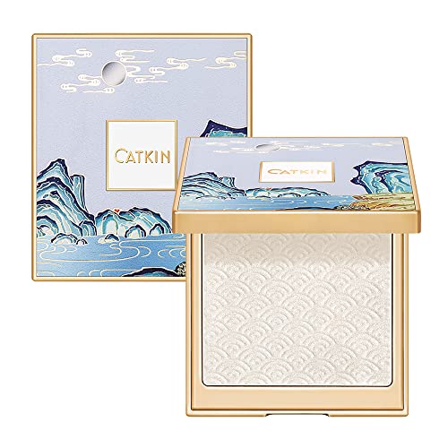 CATKIN Face Highlighter Makeup Champagne Shimmer Pearls Contour Translucent Pearl Shading Makeup Palette Powder Shine Ultra-Smooth Radiant Illuminator For Face Cheekbone C01