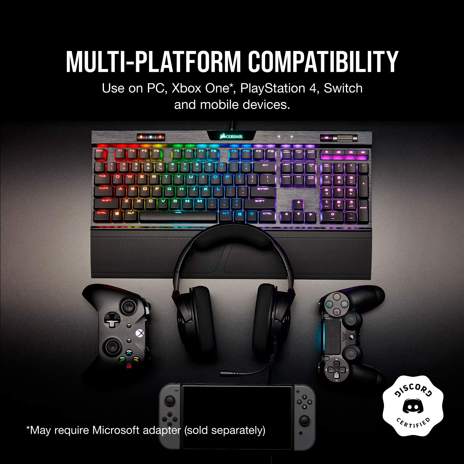 Corsair HS35 - Stereo Gaming Headset - Memory Foam Earcups - Headphones Work with PC, Mac, Xbox One, PS4, Switch, iOS and Android β Carbon (Renewed)