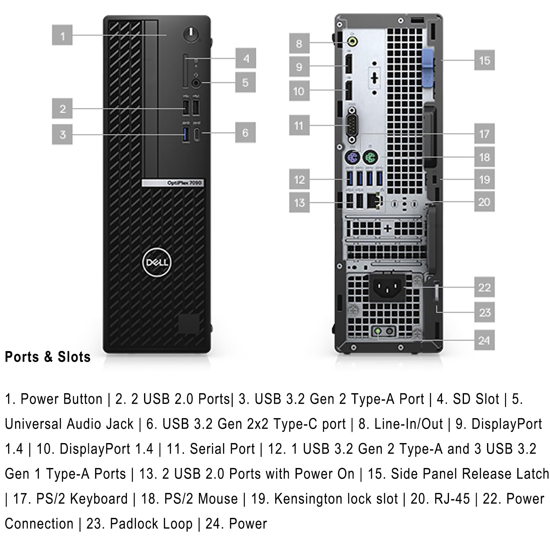 Dell OptiPlex 7000 7090 SFF Small Form Factor Business Desktop Computer,Intel Octa-Core i7-11700 Up to 4.9GHz,64GB DDR4 RAM,2TB PCIe SSD,WiFi Adapter,RJ45,Keyboard and Mouse,Windows 11 Pro Black