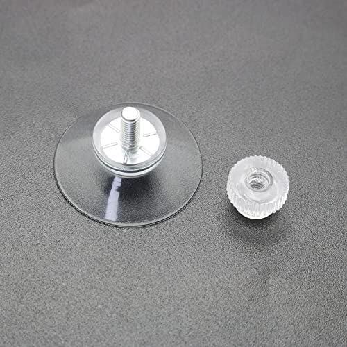 Sucker Cup JianLing 10pcs 1.1" PVC Suction Cup Glass Suction Pads with Thread Clear Screw Hooks Sucker Kitchen Bathroom Window Wall Car Hooks