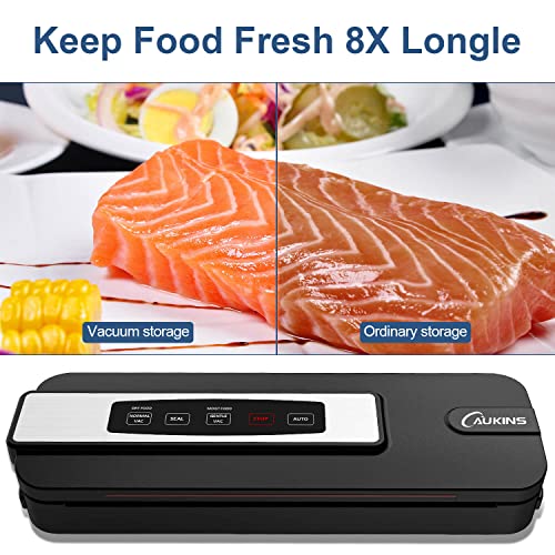 CAUKINS Food Vacuum Sealer Machine: Sous Vide Vacuum Sealer Automatic Vacuum Sealer Portable Vacuum Sealer For Food